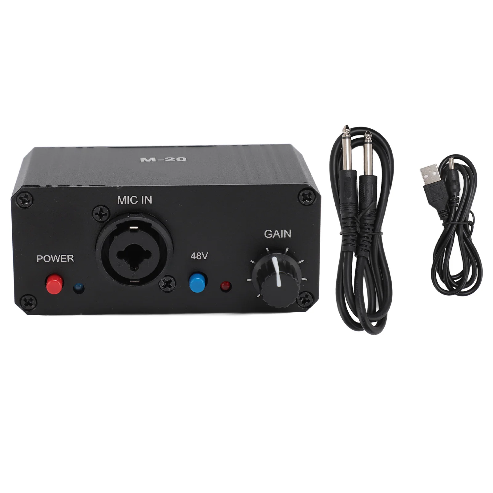 Microphone-Preamp-High-Gain-48V-Power-XLR-Output-Mic-Preamplifier-for ...