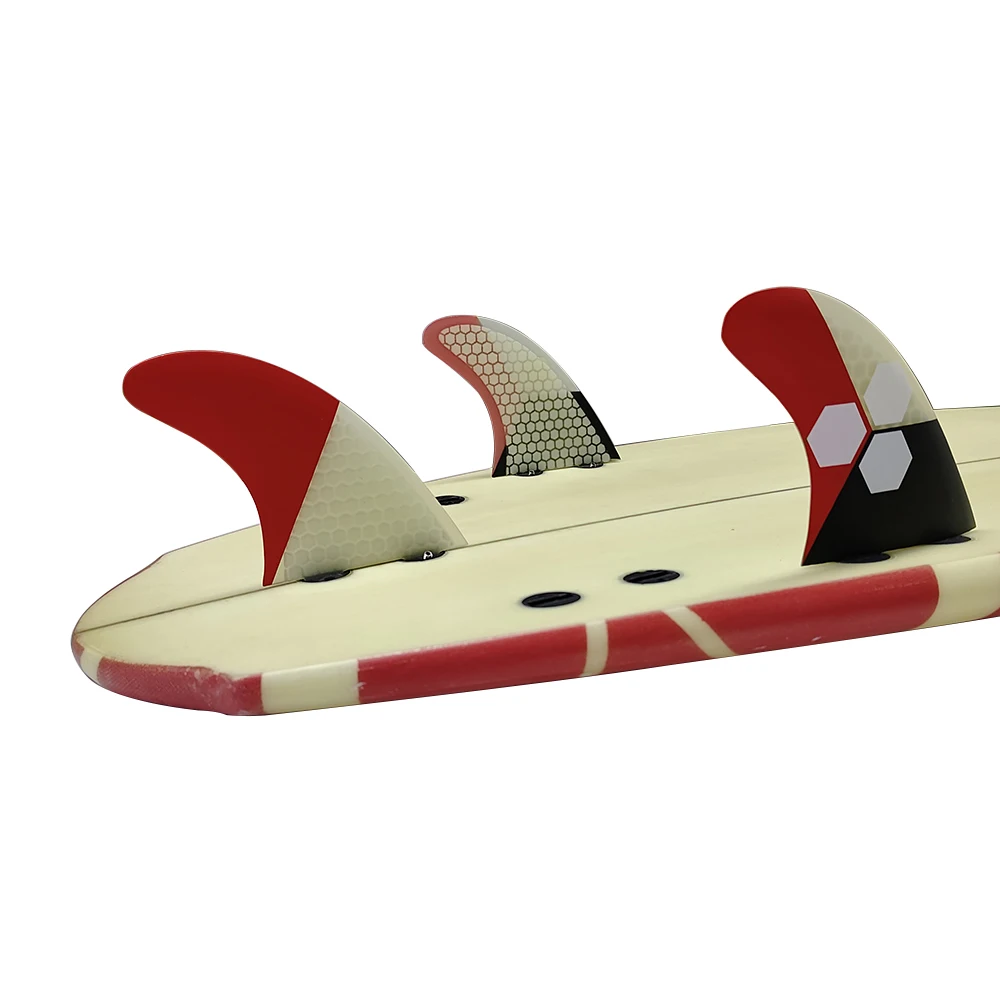 Tri Fins M/L Surfboard Fins Thruster UPSURF FCS FINS G5/G7 Carbon Fiber ...