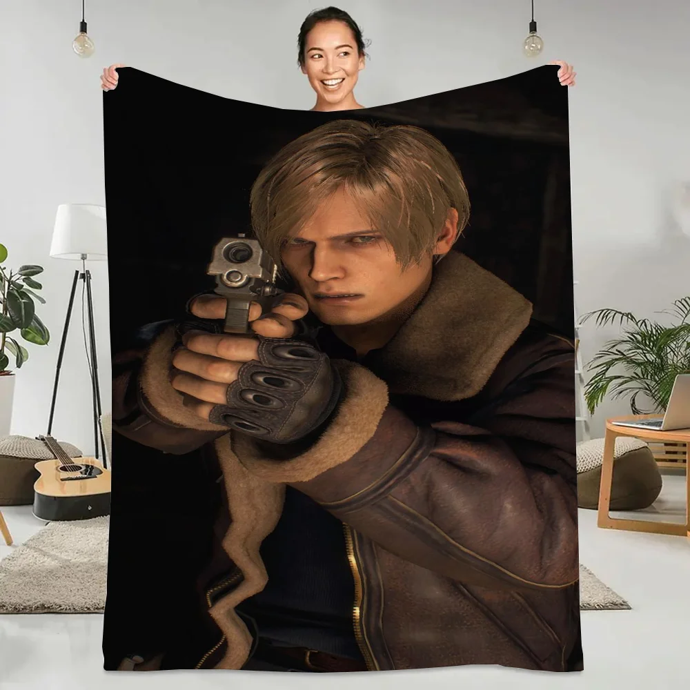 Leon-Kennedy-Hairy-Blankets-for-Bed-Throw-Blanket-Home-Interior-Knitted ...