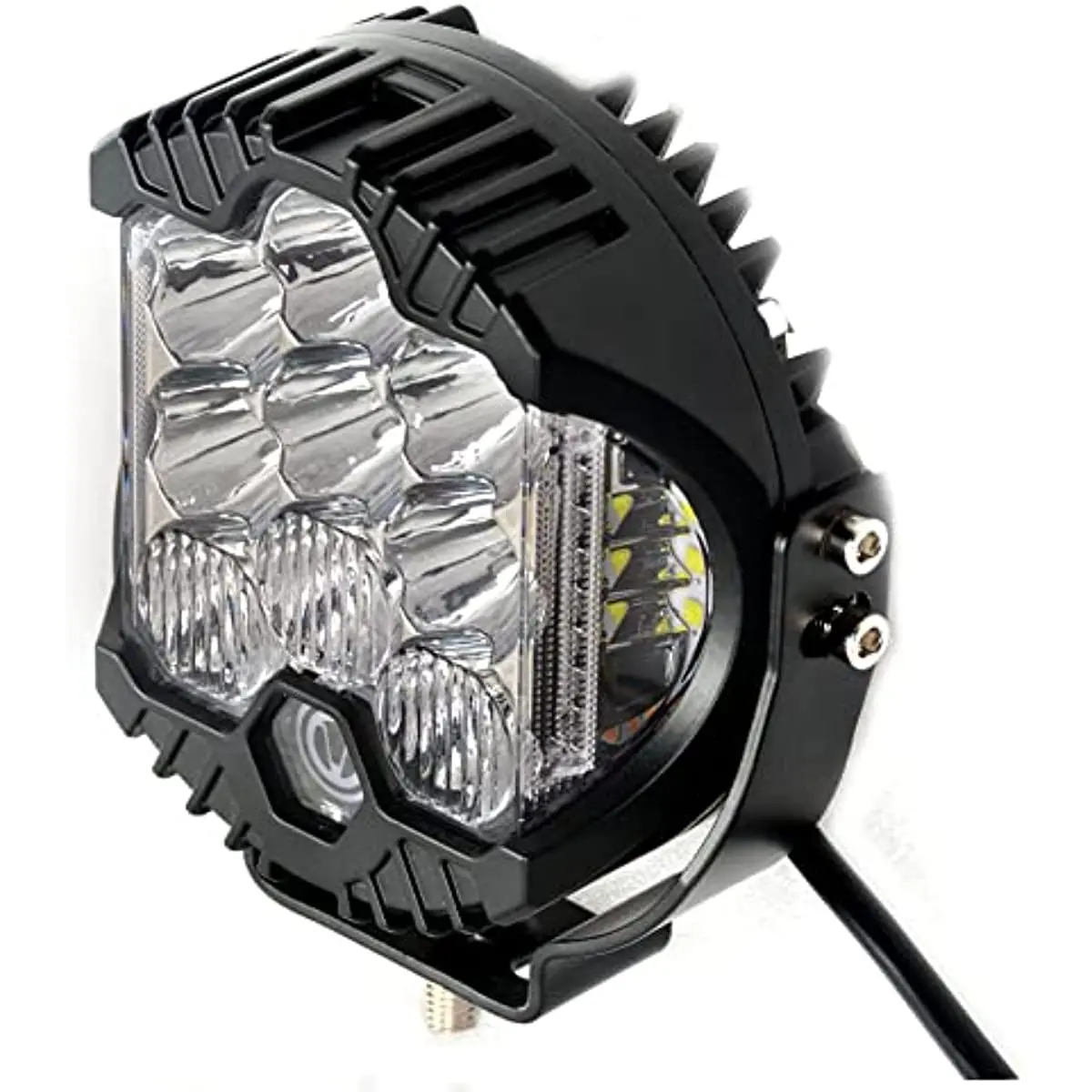 7-inch-75W-LED-Work-Lamp-Clear-Amber-Side-Flashing-LED-Driving-Light ...