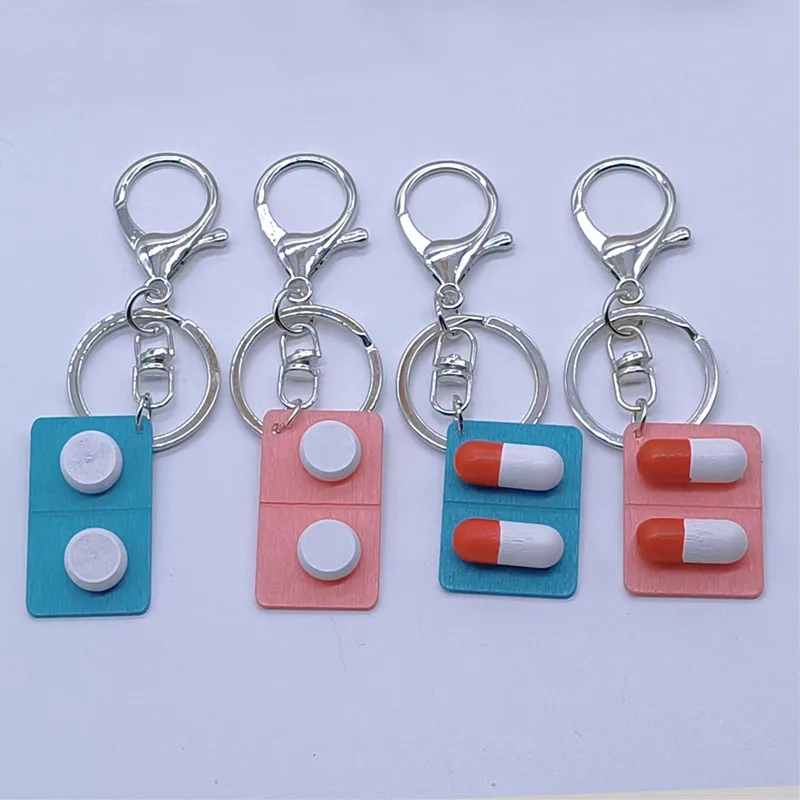 New-Wooden-Capsule-Keychain-Funny-Pill-Keychain-Pendant-Men-s-and-Women ...