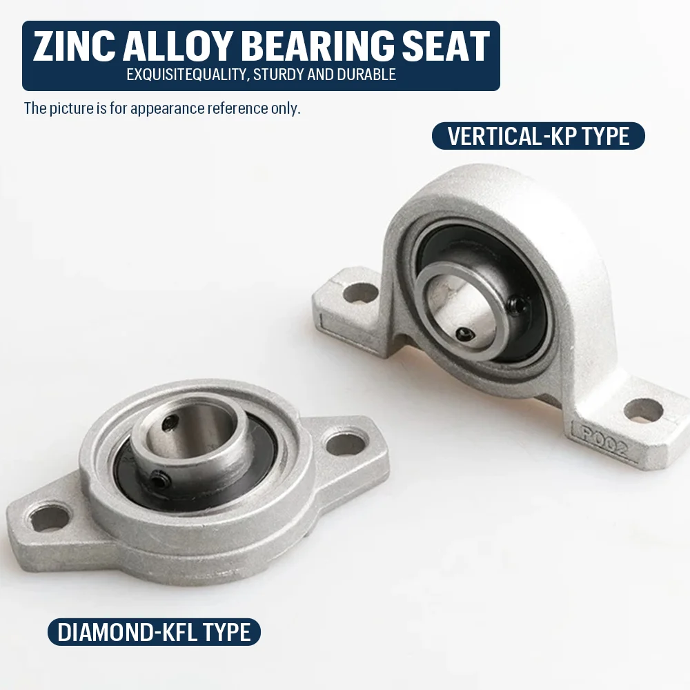 Zinc Alloy Diameter 8mm-35mm Bore Ball Bearing Pillow Block Mounted ...