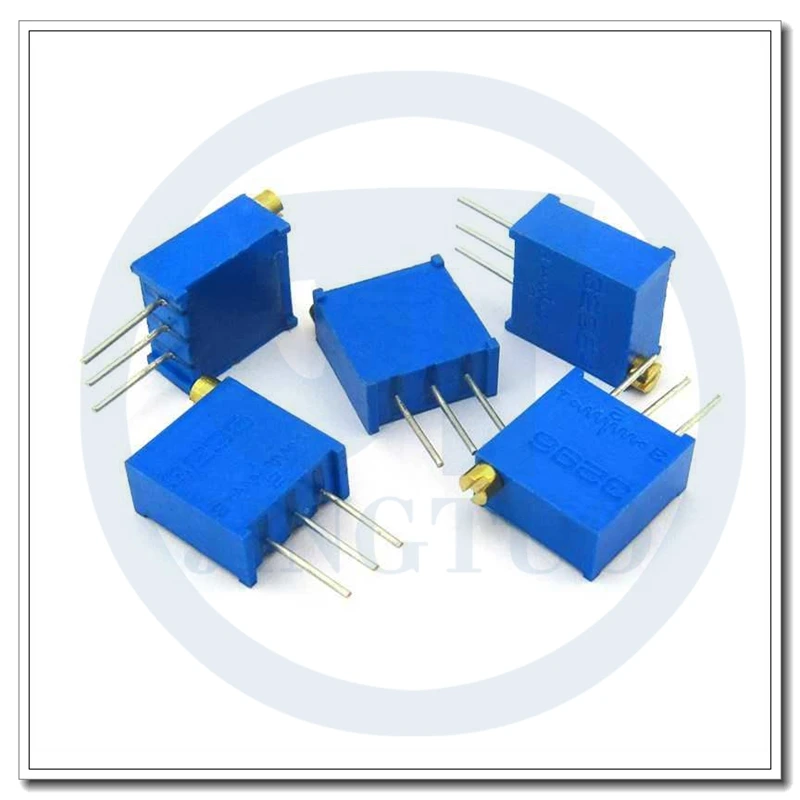 Precision Trimmer Multiturn Preset Top Potentiometer 3296W 200R 500R ...