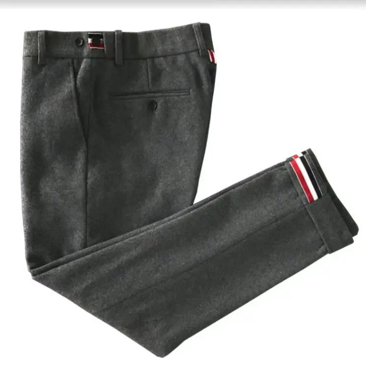 Men-s-high-quality-pants-autumn-and-winter-thick-fit-slim-calf-pants ...