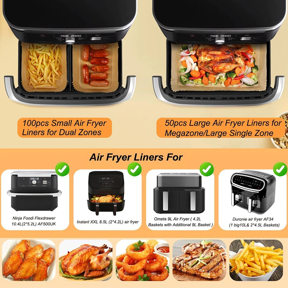 Rectangle Disposable Air Fryer Paper Liner – Kitchen Staples Plus