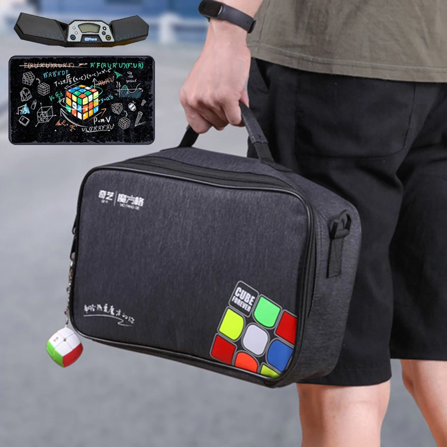 QiYi-MoFangGe-Magic-Cube-Bag-Timer-Keychain-Training-Mat-Dispositivo-de ...