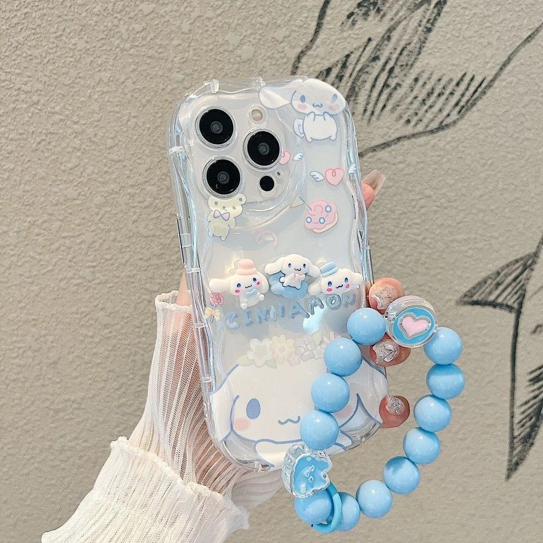 Adorable Sanrio Cinnamoroll 3D Wave Soft Silicone Phone Case Cover for ...