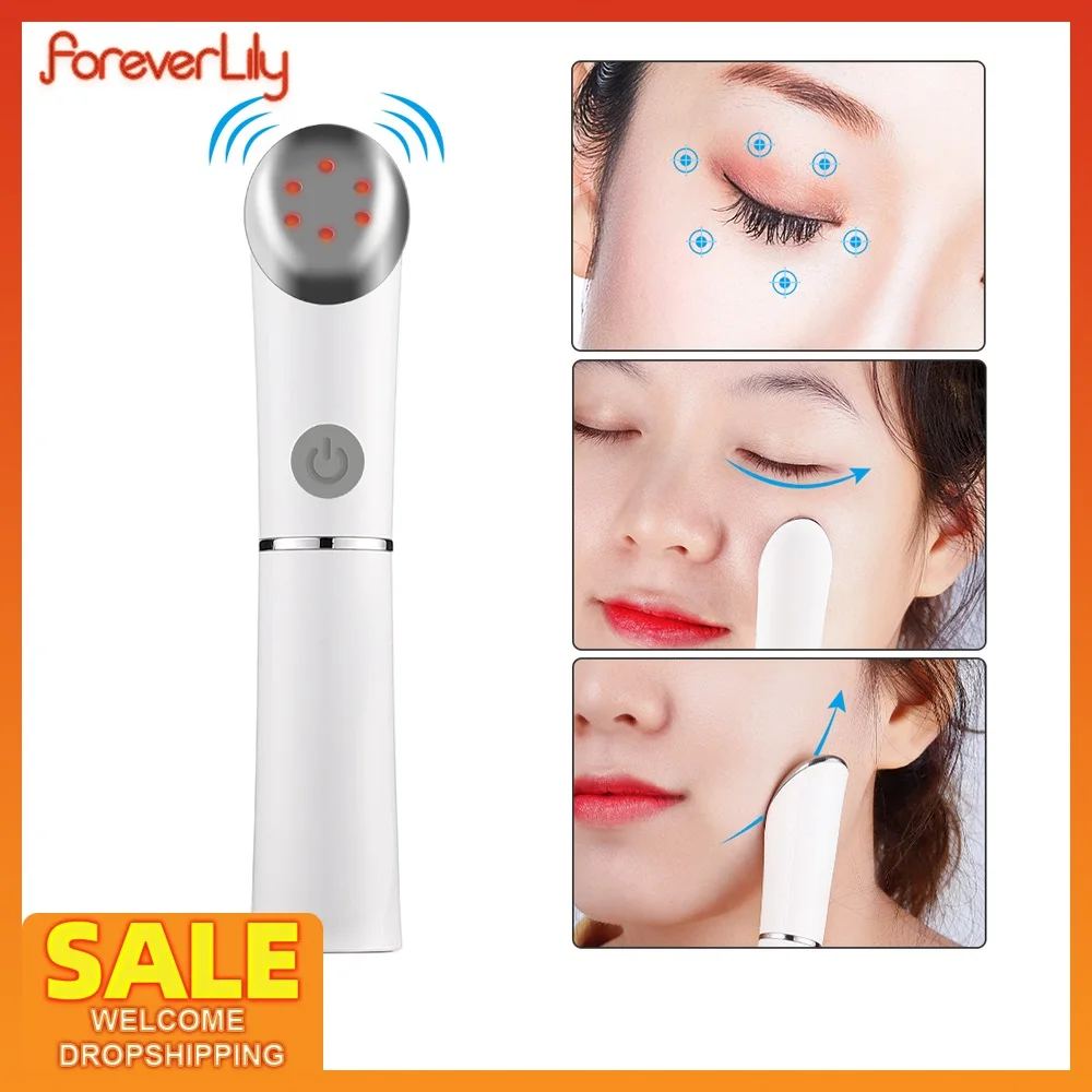 Mini Electric Vibration Eye Face Massager Anti Ageing Wrinkle Dark ...