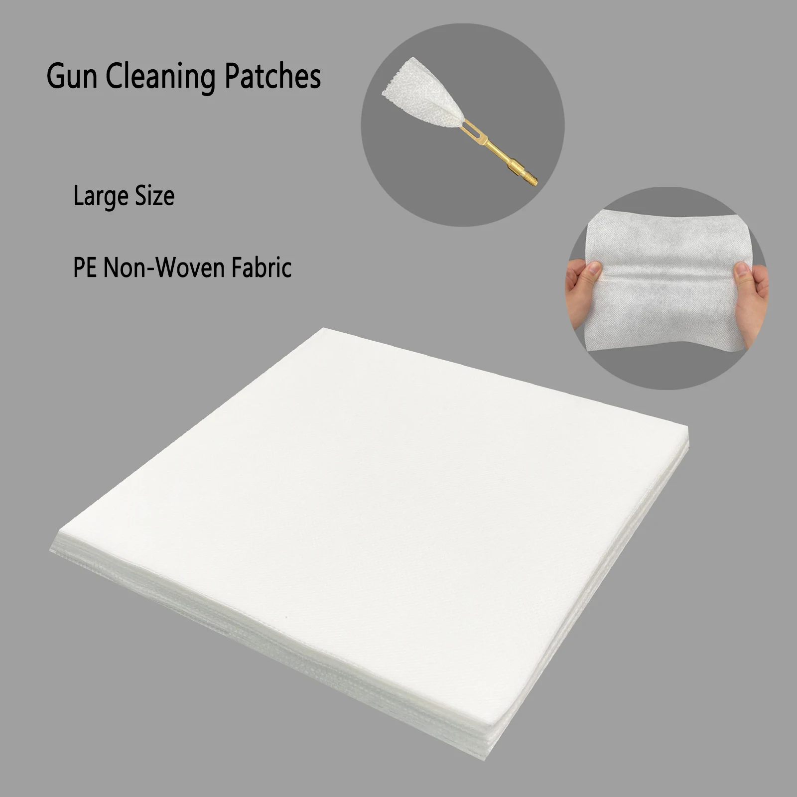 50-Pcs-Gun-Cleaning-Patches-Large-Highly-Absorbent-Lint-Free-DIY-Gun ...