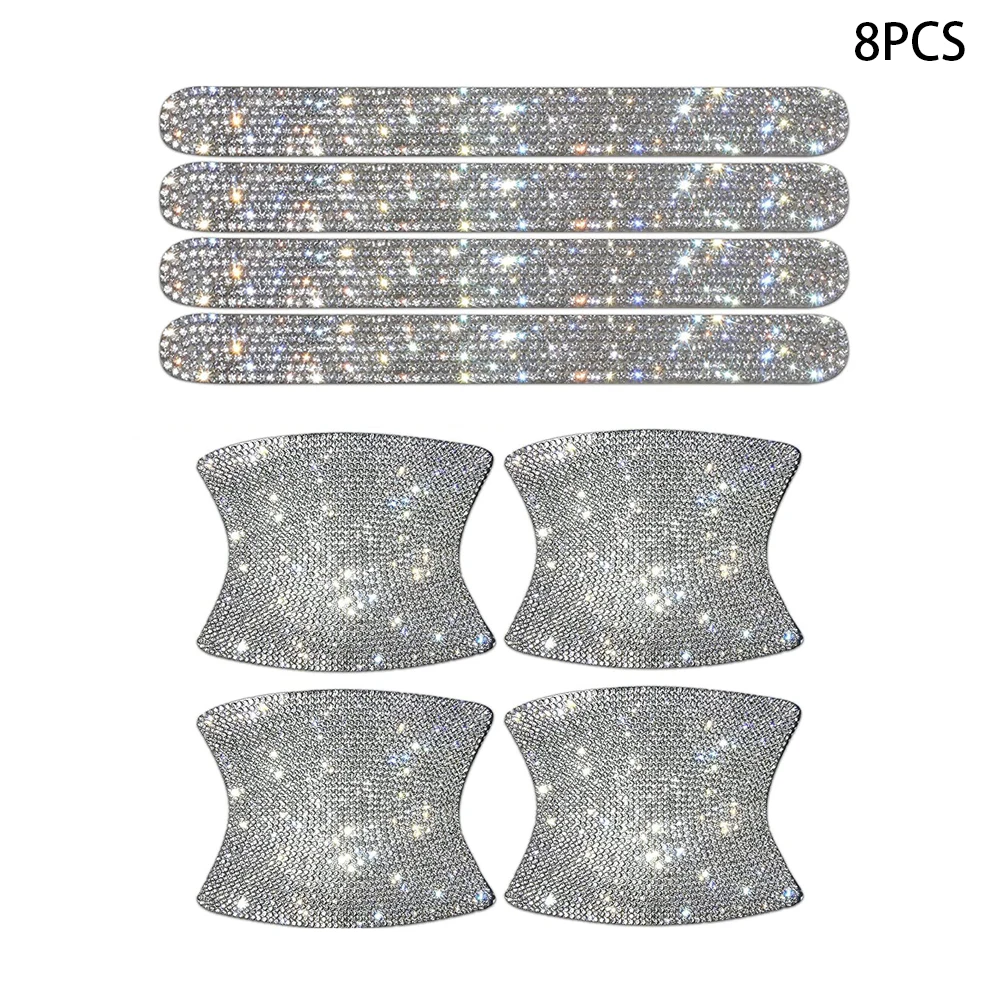 8pcs-Cover-Auto-Car-Door-Handle-Sticker-Bling-Rhinestones-Film ...