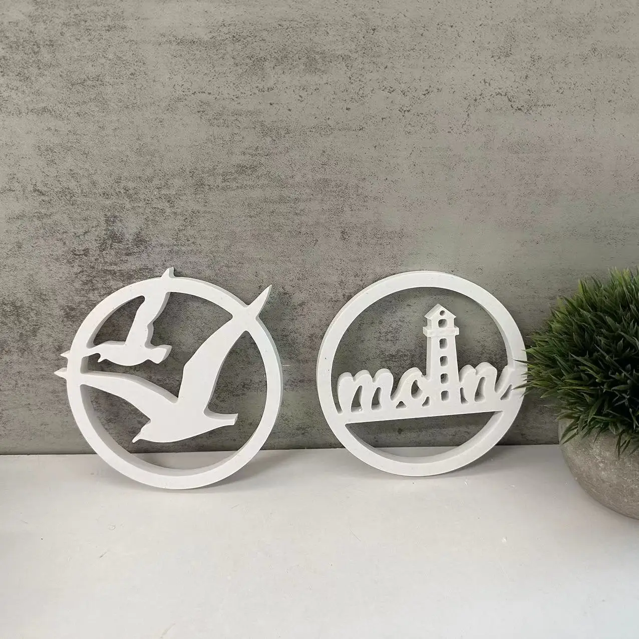 Circular-Lighthouse-Circular-Seagull-Pendant-Mold-Decorative-Gypsum ...