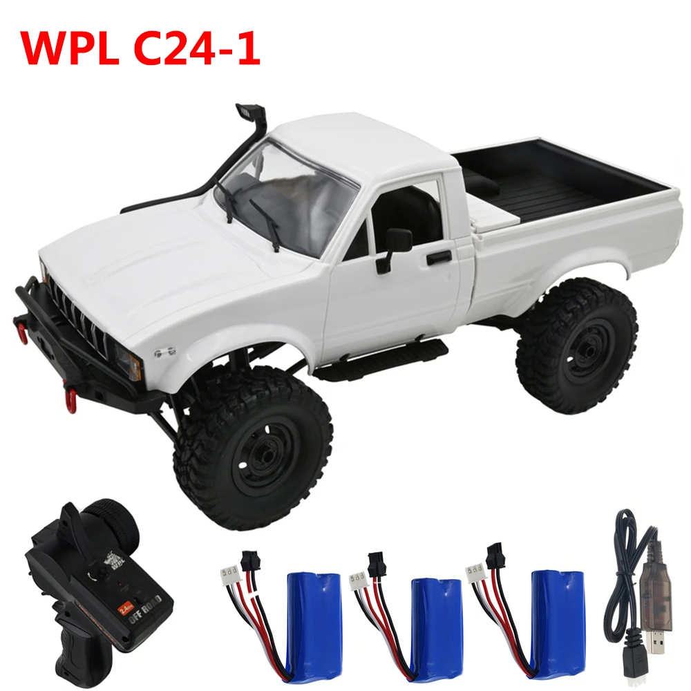 Wpl C24 Upgrade C24-1 1:16 Rc Car 4wd Radio Control Off-road Car Rtr ...