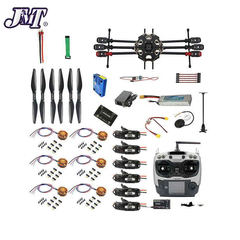 JMT DIY 6 axle Aircraft Kit Full Set Helicopter Drone Tarot 680PRO Frame 700KV Motor GPS APM 2.8 ...