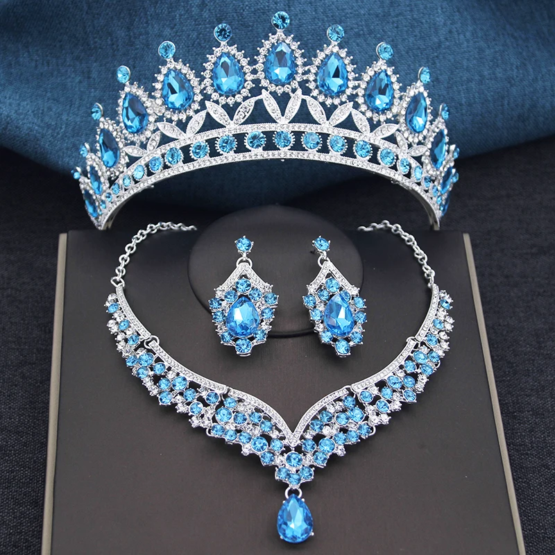 Royal Queen Wedding Crown Bridal Headwear Party Crystal Rhinestone ...