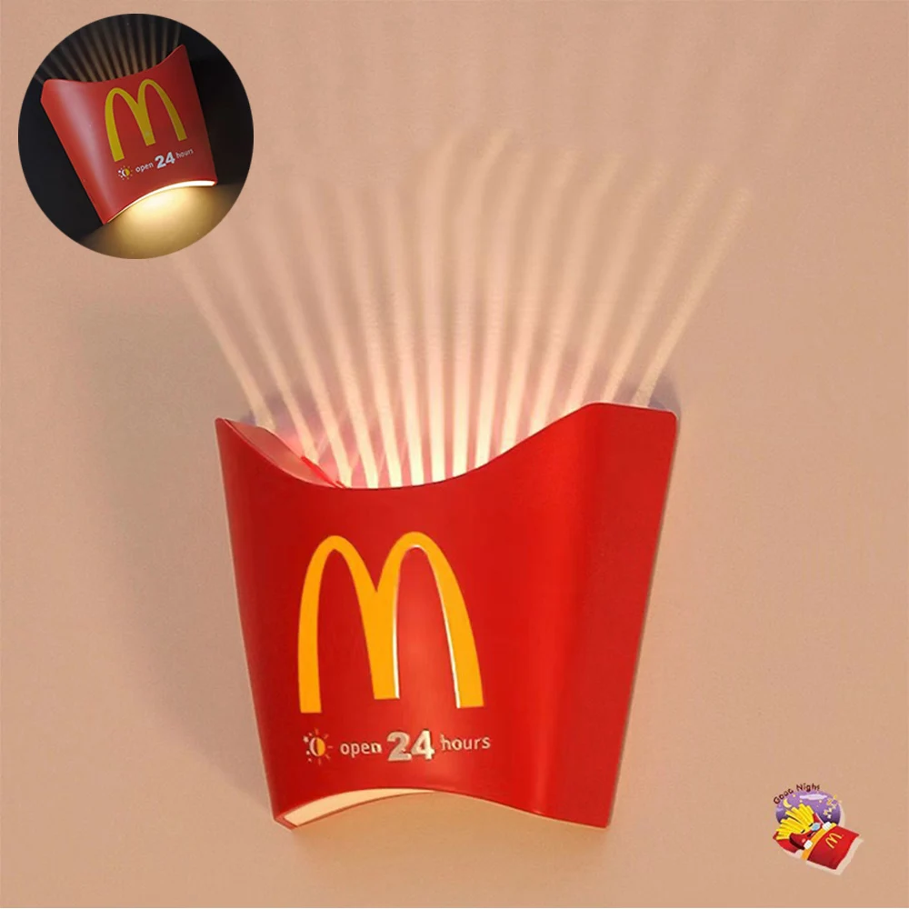 McDonald-French-fries-LED-Creative-Lamp-Figure-Bedroom-Wireless ...