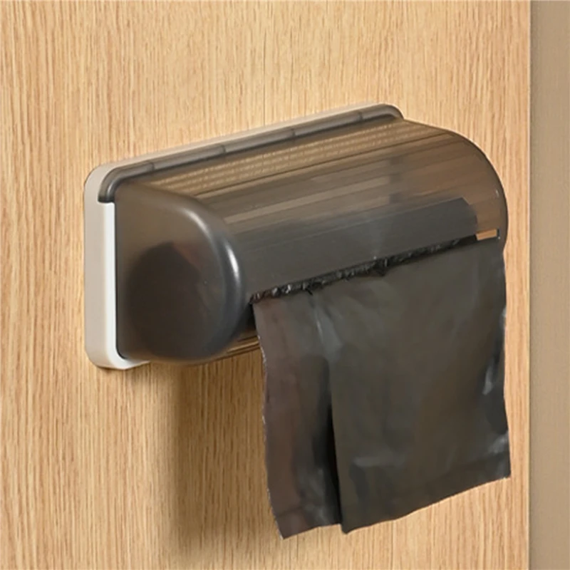 Trash-Bags-Storage-Box-Wall-Mounted-Kitchen-Bathroom-Plastic-Garbage ...