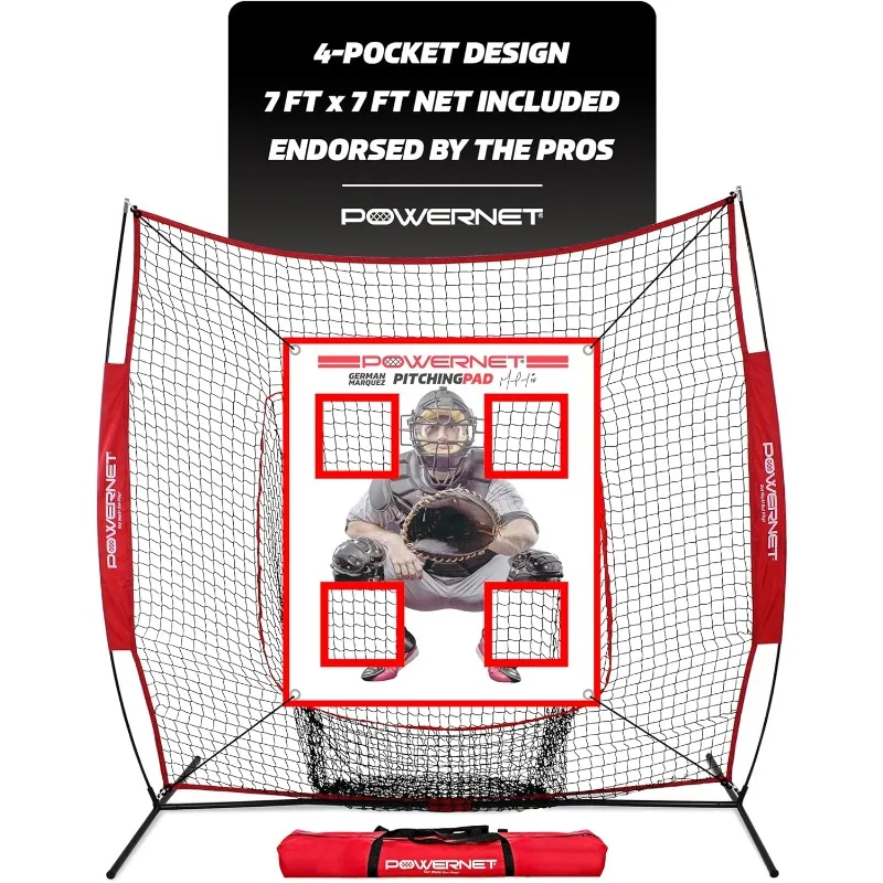 PowerNet Pitching Pad,4 Pocket Baseball Softball Training Equipment ...