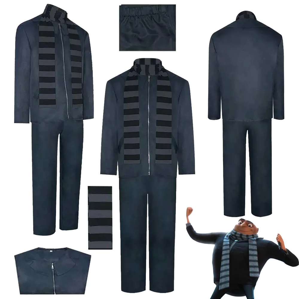 Movie-Gru-Cosplay-Costume-Coat-Pants-Scarf-for-Men-Male-Disguise-Dress ...