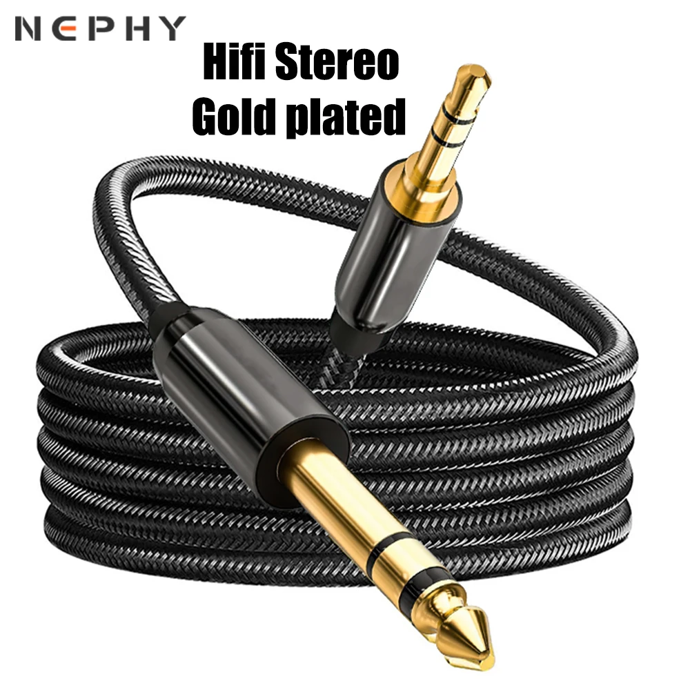 High-quality-6-35-mm-To-3-5-mm-Jack-Aux-Cable-For-Electronic-keyboard ...