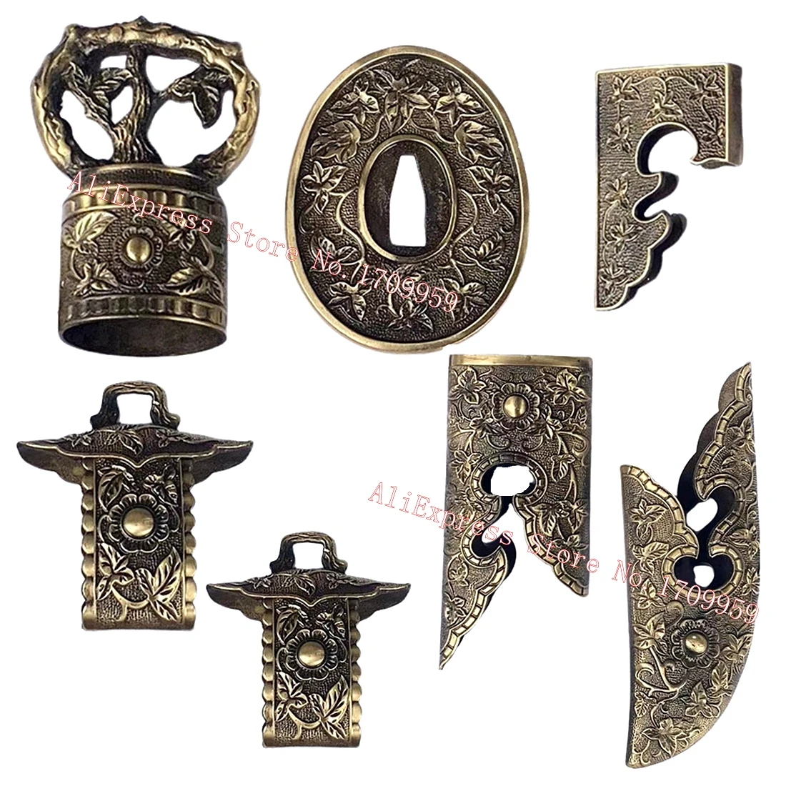 A-Set-Chinese-KungFu-TaiChi-Broadsword-Handmade-Accessory-Han-Tang ...