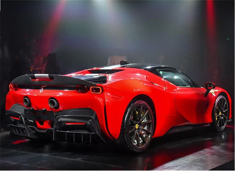 High Quality REAL Dry Carbon Fiber For Ferrari SF90 2020 2021 2022 2023 ...