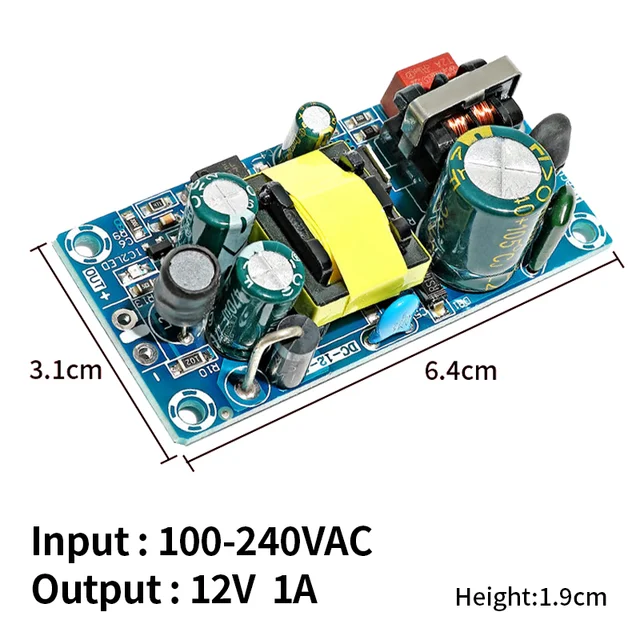 Isolated Switching Power Supply Module AC 100-240V to DC 12V 24V 1A 2A 3A 4A 6A 7A 8A 9A voltage ...