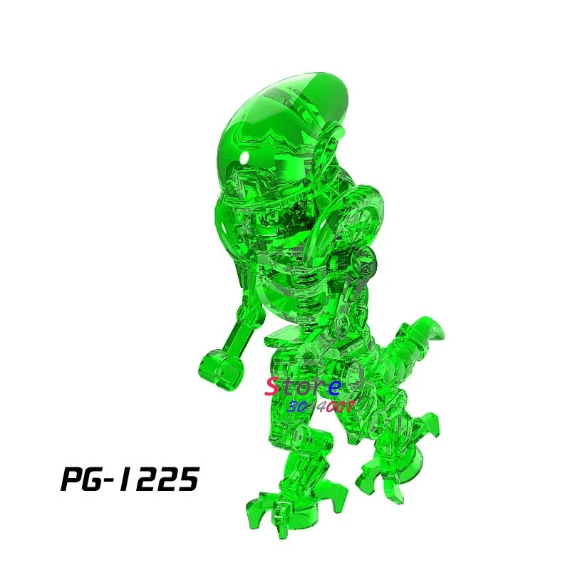 Bloc de construction en cristal pour enfants, dessin animé, Alien, film ...