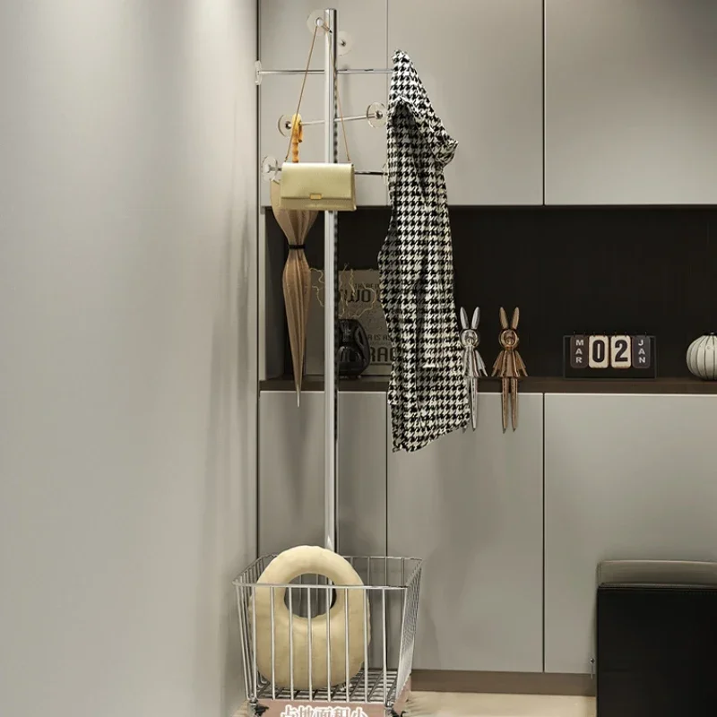 Metal-Garment-Rack-Stable-Coat-Stand-Convenient-Pulleys-Bedroom-Storage ...