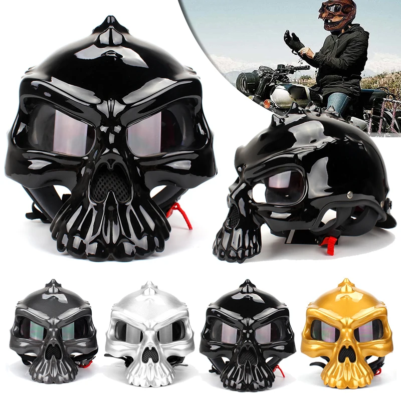 Cool-Skeleton-Motorcycle-Helmet-Cover-Decoration-Tidy-Mask-Horror-Skull ...