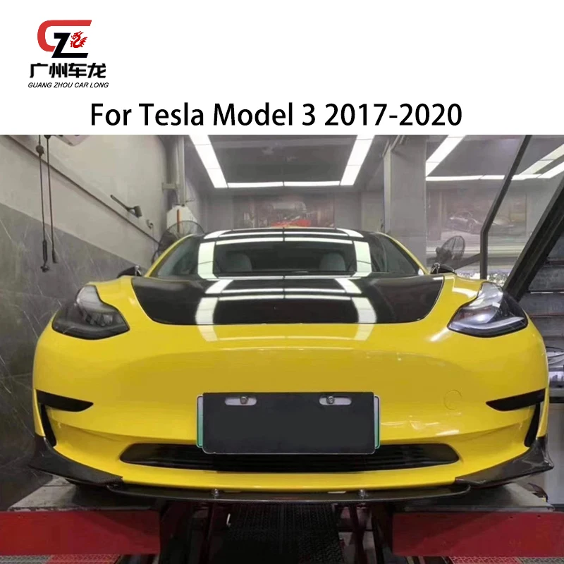 Real-Carbon-Fiber-Car-Splitter-Body-Kit-For-Tesla-Model-3-2017-2023-Car ...