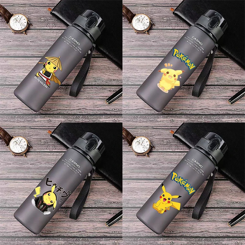 Cartoon Pokemon Pikachu Sports Water Bottle Outdoor Water Bottle with ...