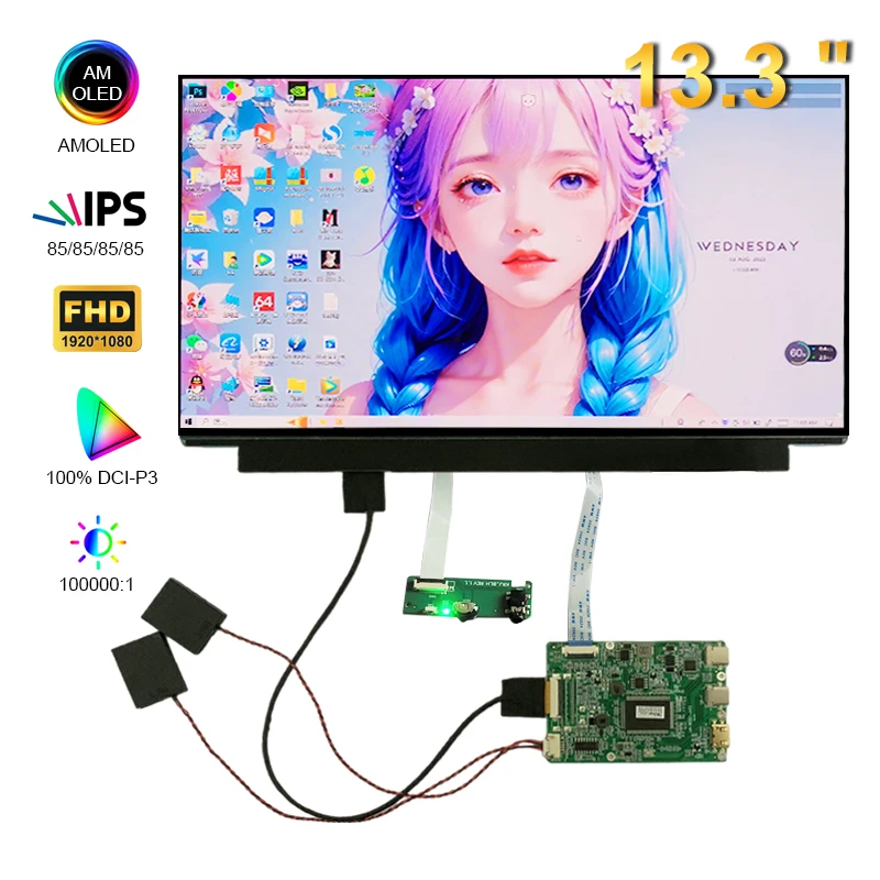 13-3-Inch-FHD-AMOLED-Display-IPS-OLED-1920x1080-Panel-Speaker-Type-c ...