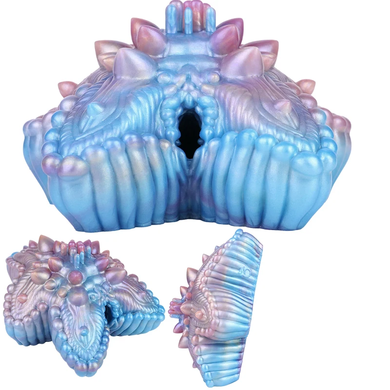 LUUK Liquid Silicone Male Masturbator Fantasy Animal Aircraft Cup Pussy ...