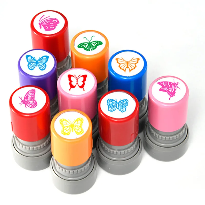 HA23-Color-butterfly-seal-cartoon-animal-pattern-kindergarten-popular ...