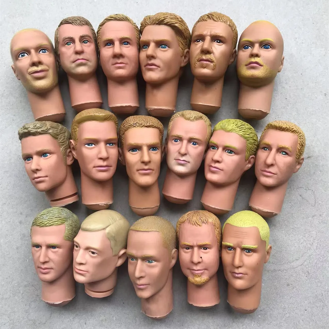 Male-Doll-Toy-Heads-DIY-Doll-Toy-Parts-Famous-Men-Stars-Soldier-1-6 ...