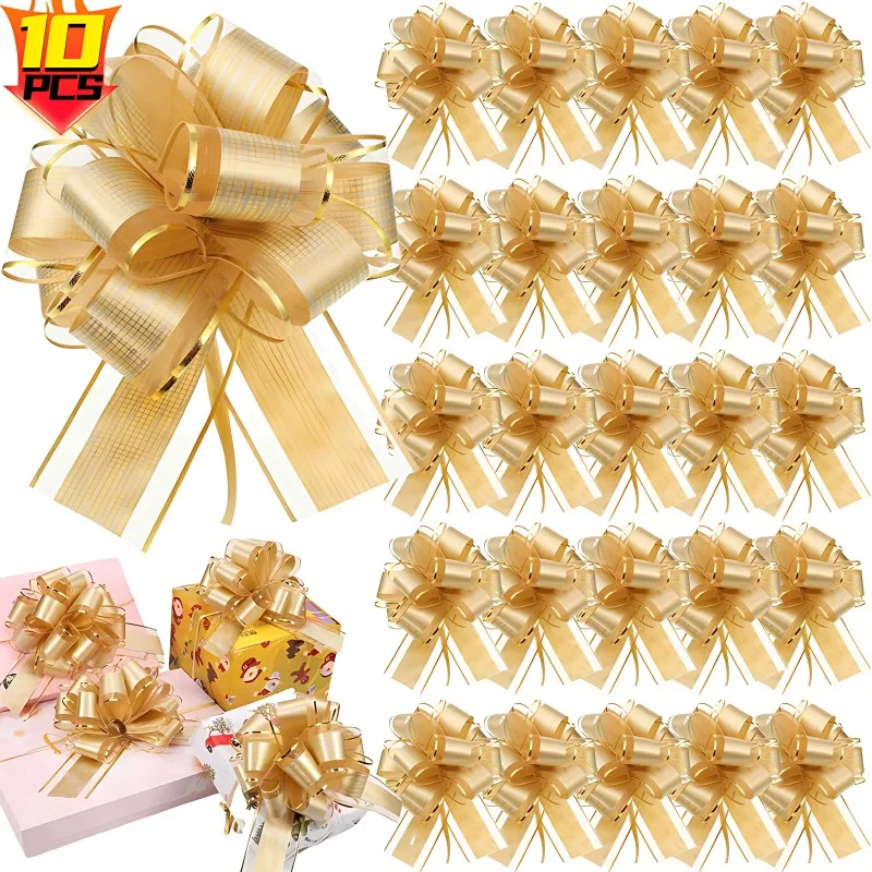 10-1PCS-Pull-Bow-Gift-Ribbons-Flower-Wrappers-For-Wedding-Events ...