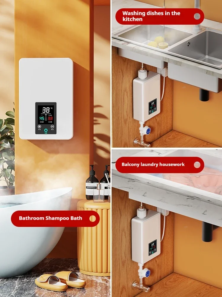Tankless-Water-Heater-Point-of-Use-Digital-Display-Electric-Instant-Hot ...