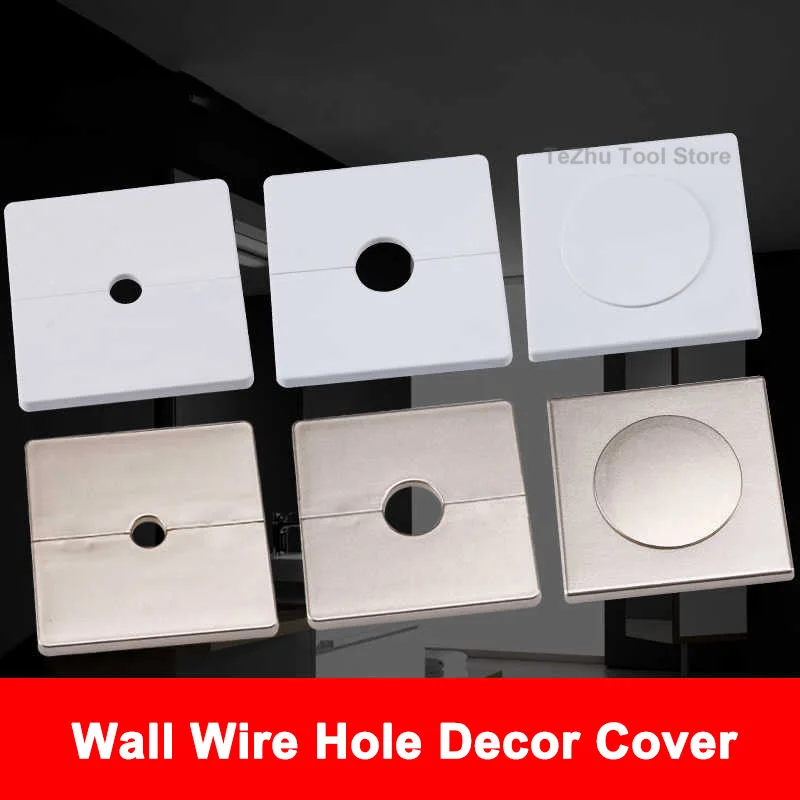 Separable Plastic Wall Wire Hole Decor Cover Junction BOX Outlet Cable ...
