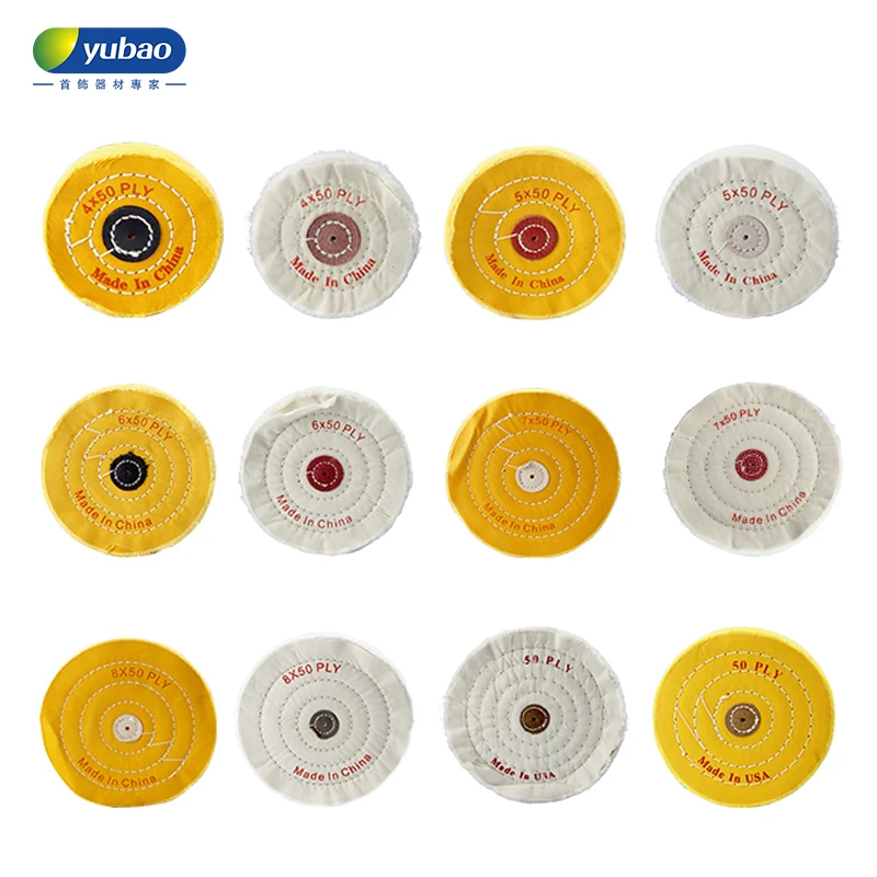 High-quality-polishing-cloth-wheel-Yellow-white-cloth-wheel-50-layer ...