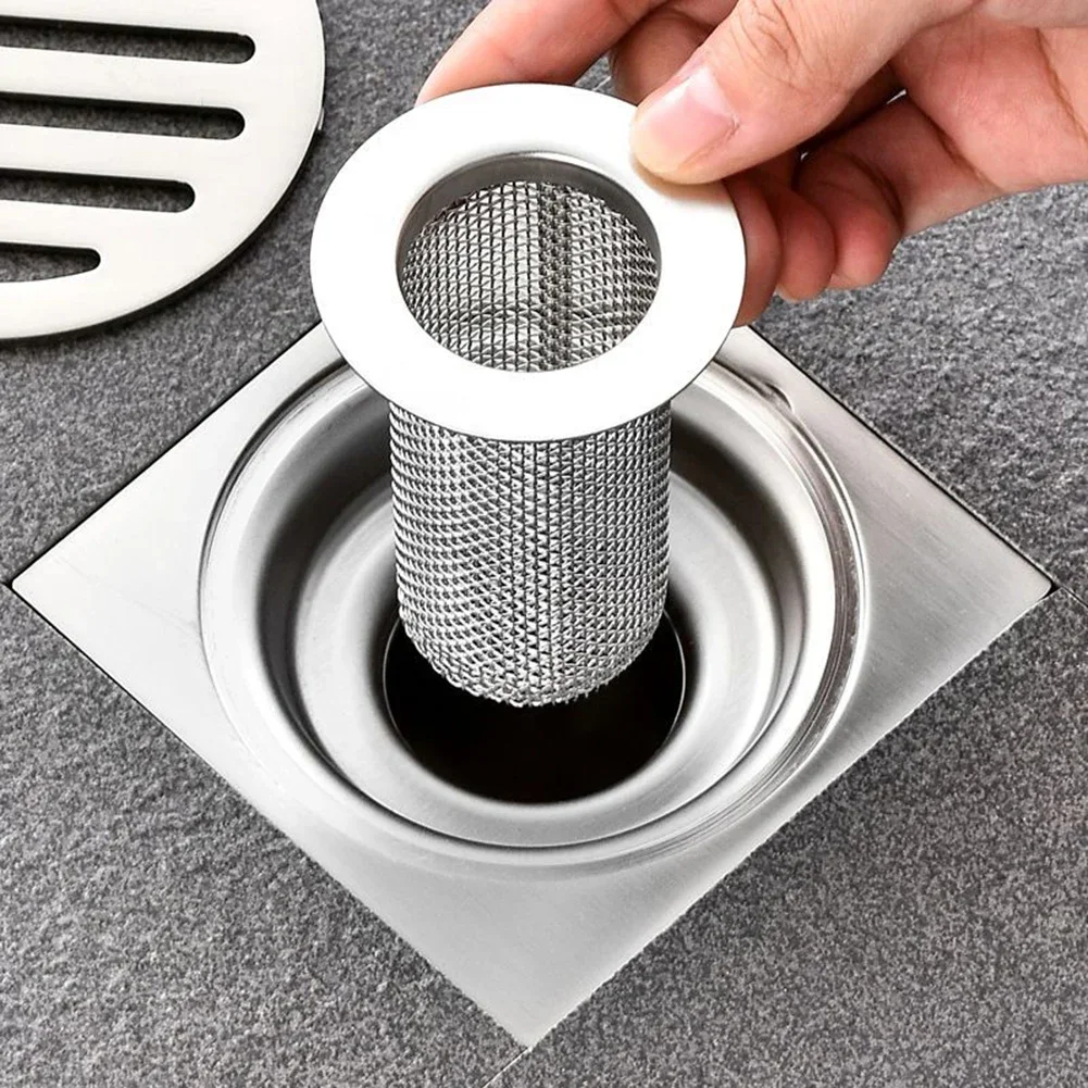 Stainless-Steel-Floor-Drain-Filter-Mesh-Kitchen-Sink-Anti-clog-Filter ...