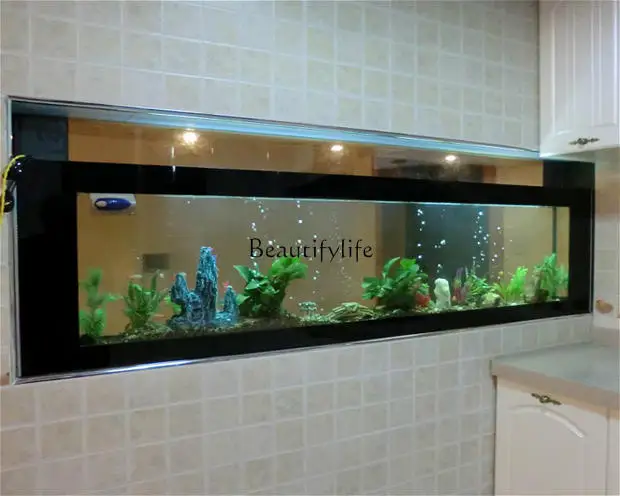 Hallway-Partition-Embedded-Ecological-Fish-Tank-Sideboard-Cabinet ...