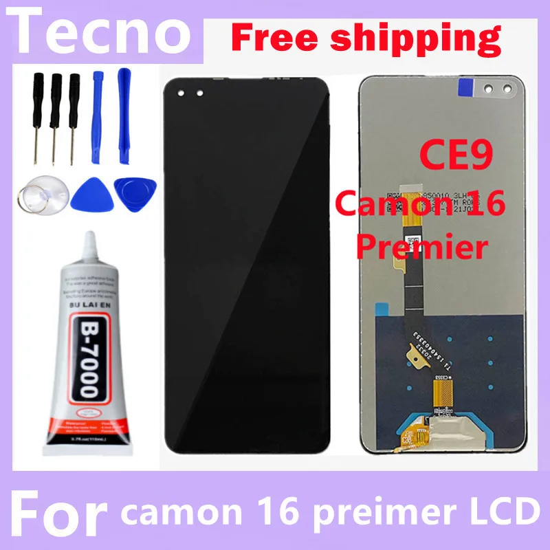 6.85 inch For Tecno Camon 16 Premier Global CE9 LCD Display Touch ...