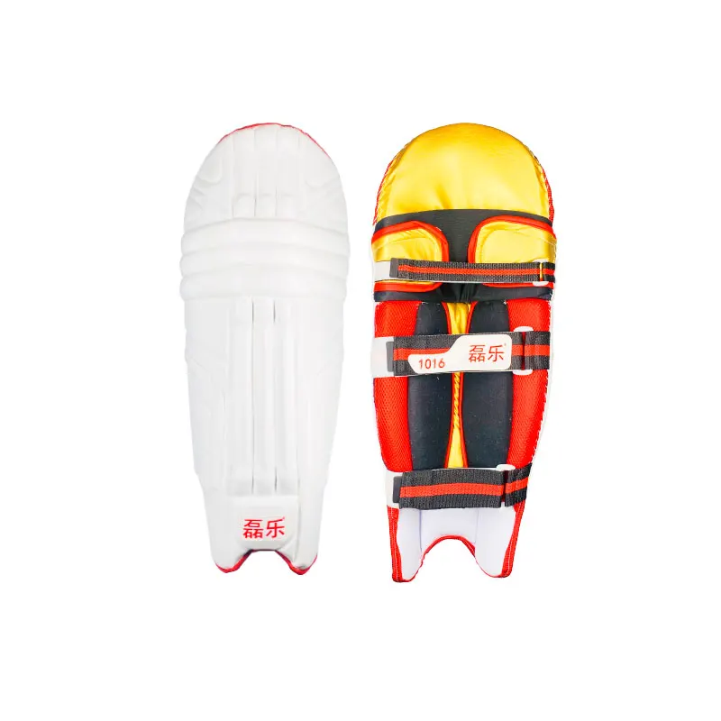 Cricket Pads For Men Batting White Leather High Class Breathable ...