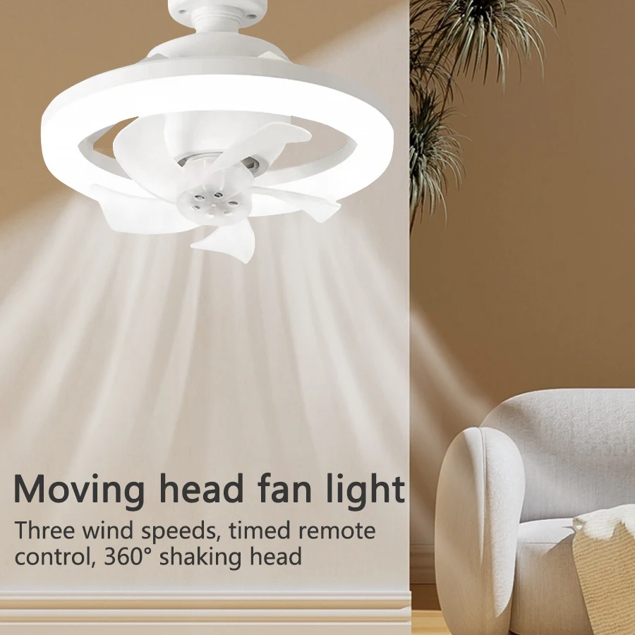360-Rotating-Ceiling-Fan-Light-LED-Fan-Lamp-With-Remote-Control-E27-2 ...