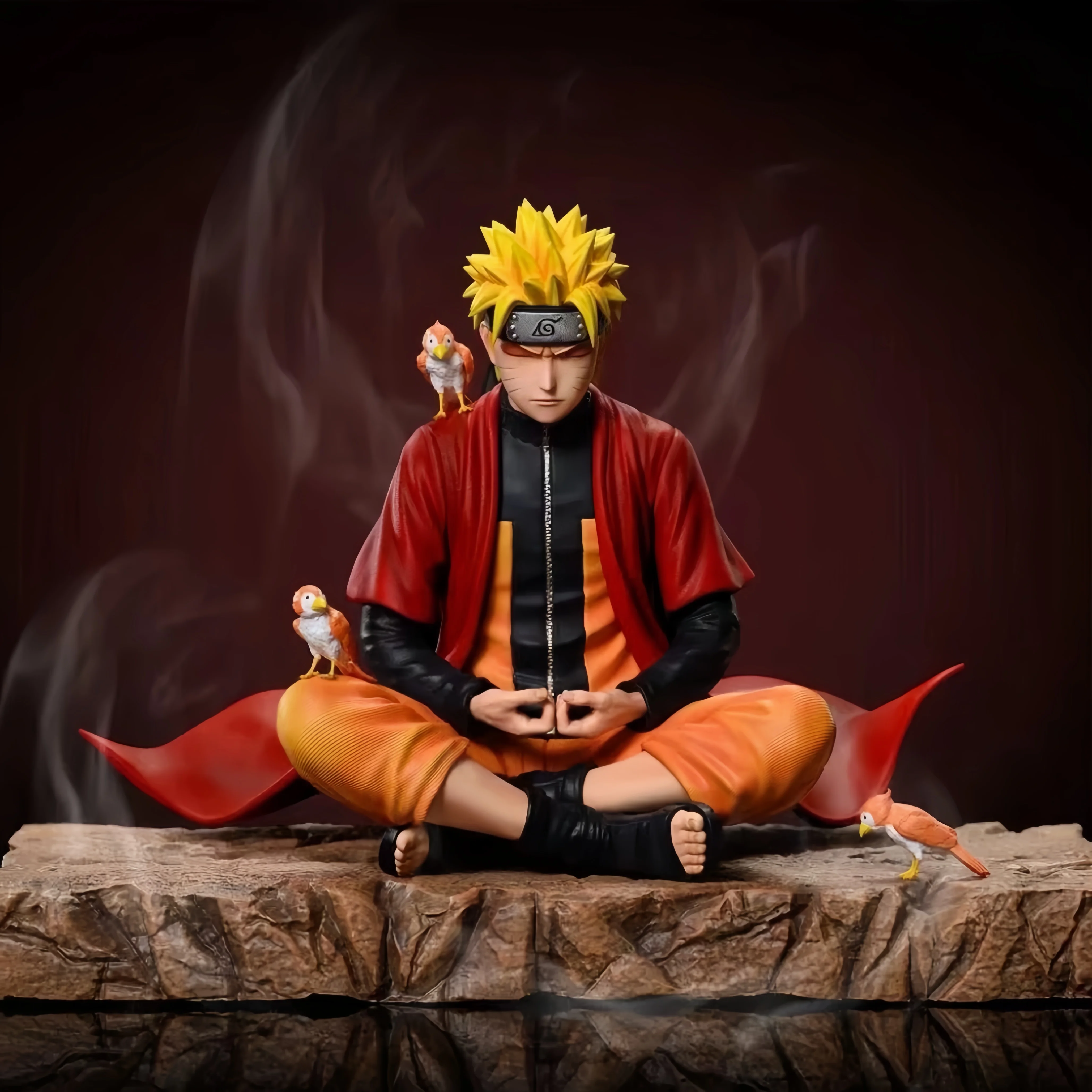 15cm Naruto Anime Figures Meditation Naruto Action Figure Statue Model ...