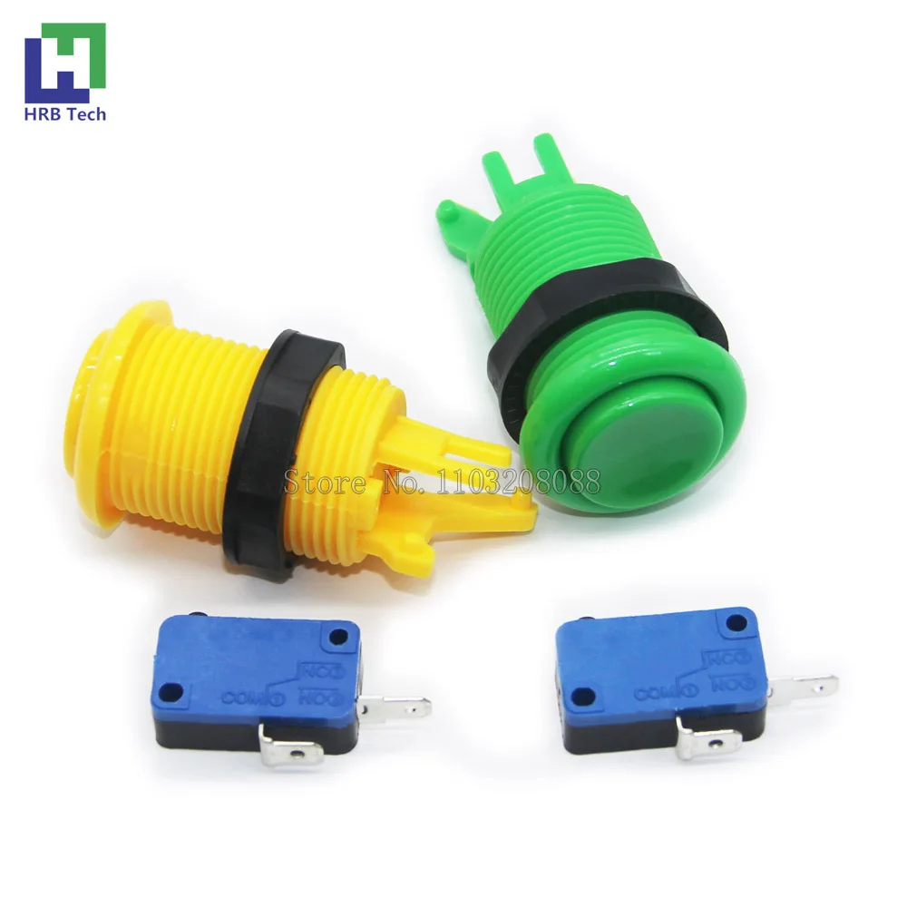28MM-Mounting-Hot-American-Style-Push-Button-With-Microswitch-for-Multi-Arcade-MAME-Raspberry-pi ...