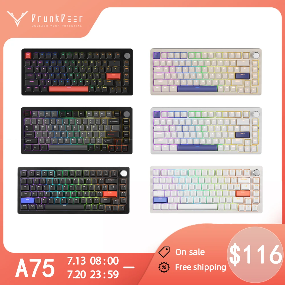 DrunkDeer-A75-Rapid-Trigger-Mechanical-Keyboard-TKL-Gaming-Keyboards ...