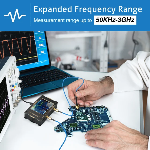 Nano Vna H4 NanoVNA SAA-2N V2.2 Vector Network Analyzer With 4 Inch ...