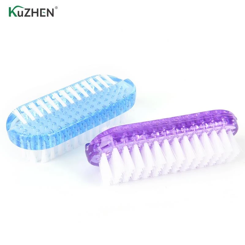 2pcs Plastic Nail Cleaning Scrubbing Brush Double Sided Hand Cleaner ...