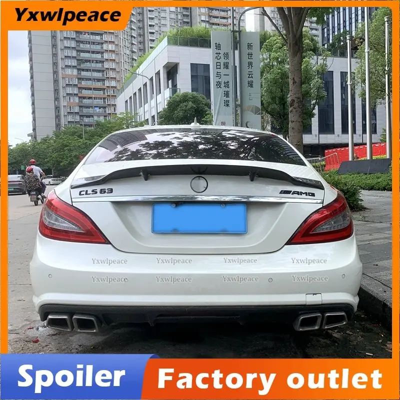 For-Mercedes-Benz-CLS-Class-W218-CLS63-AMG-Spoiler-Carbon-Fiber-Rear ...